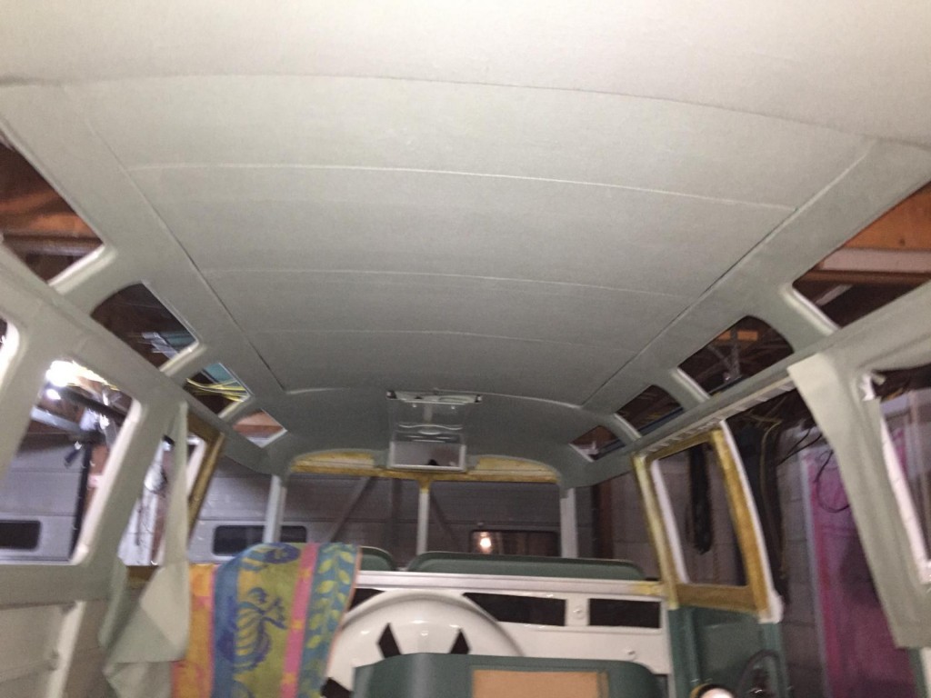 1960-63 Ice Blue Nap Cloth Headliner for Turkis 23 Window Bus – Deutsch ...