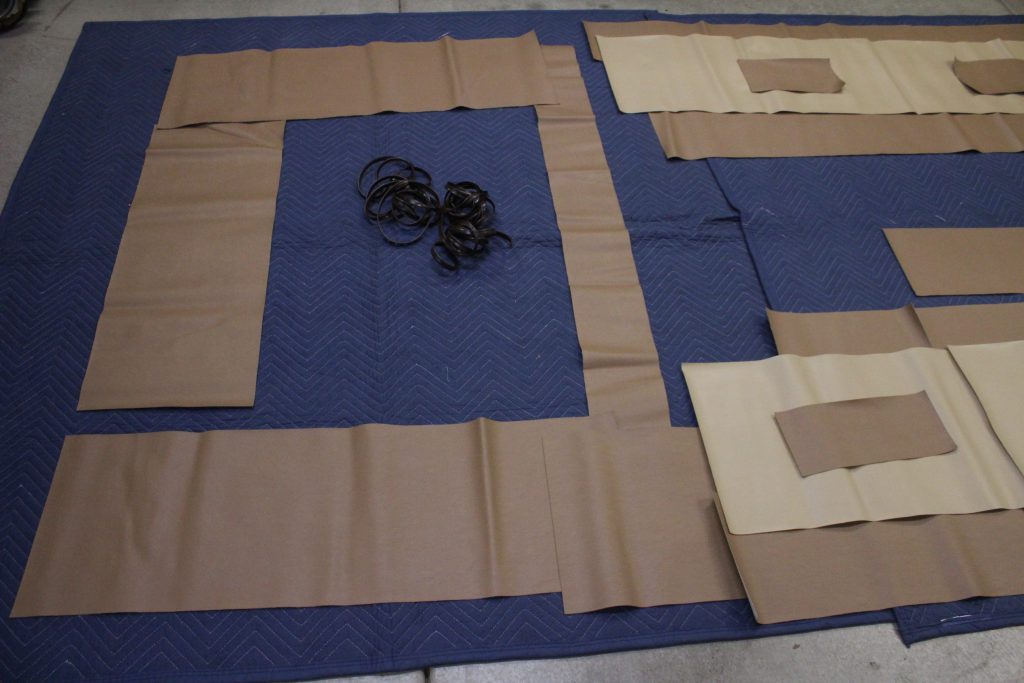 1955-58 Deluxe Bus Light Brown & Light Beige Bench Front Seat Double ...